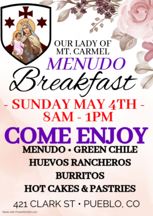 Upcoming Events – Our Lady Of Mt Carmel Pueblo